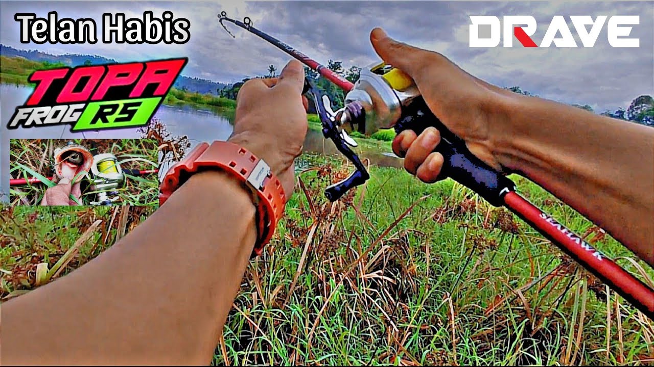 Casting Haruan | Soft Frog Topa Rs Drave | Vlog 12 #haruan #gabus # ...