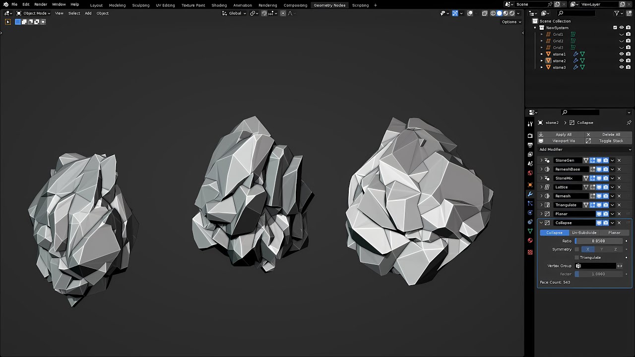 Artistic Rocks Geonodes - YouTube