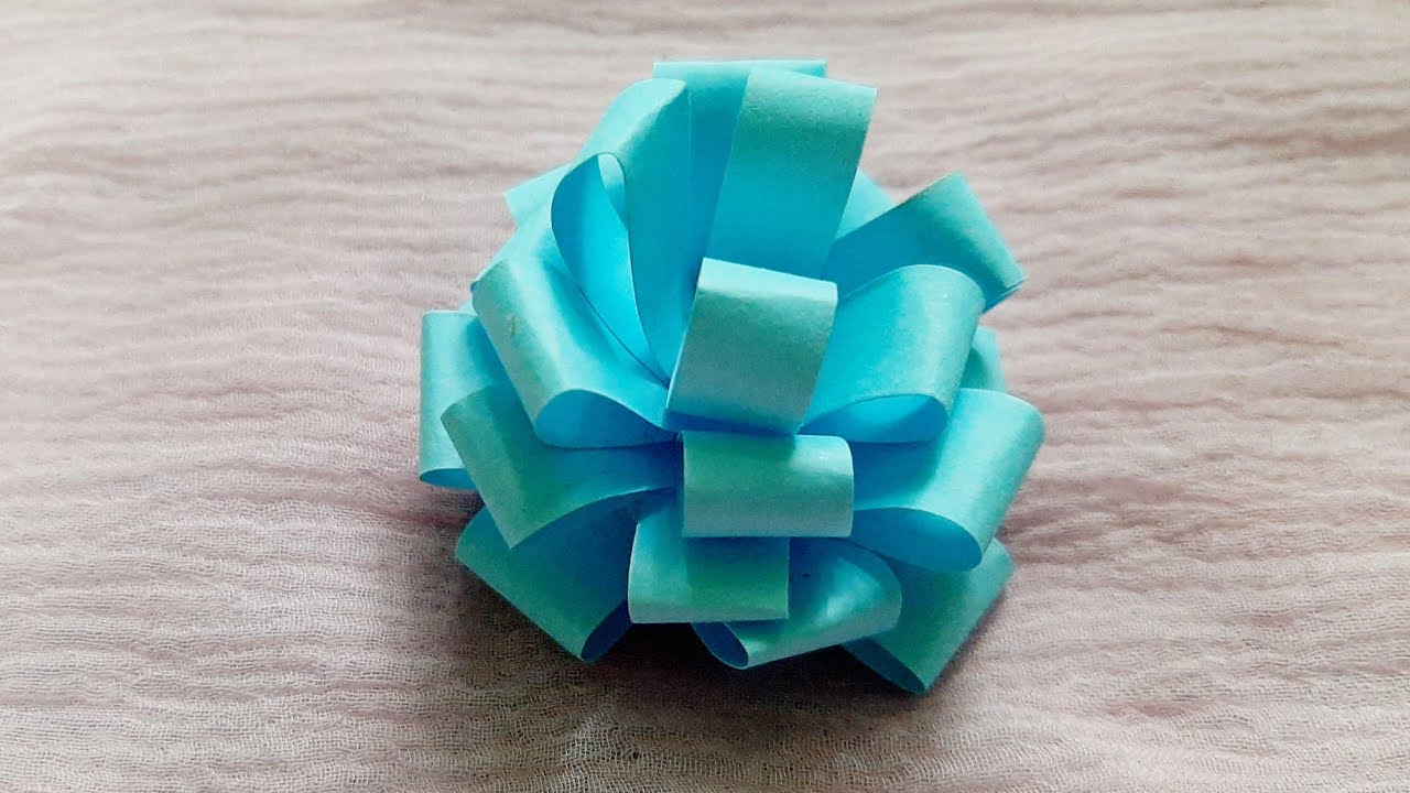 How To Make Easy Paper Bow Step By Step 5 Minute Diy Youtube