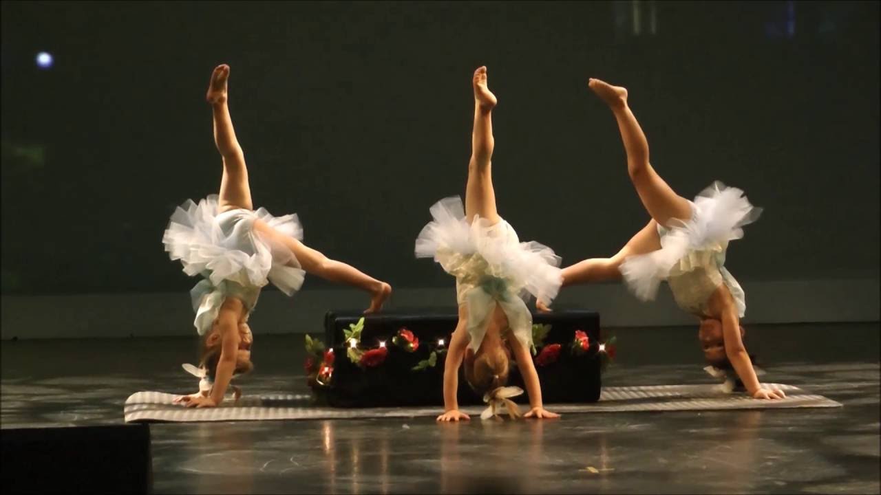 Acrobatics act performance by 4 years old kids. Fairies in air! - YouTube
