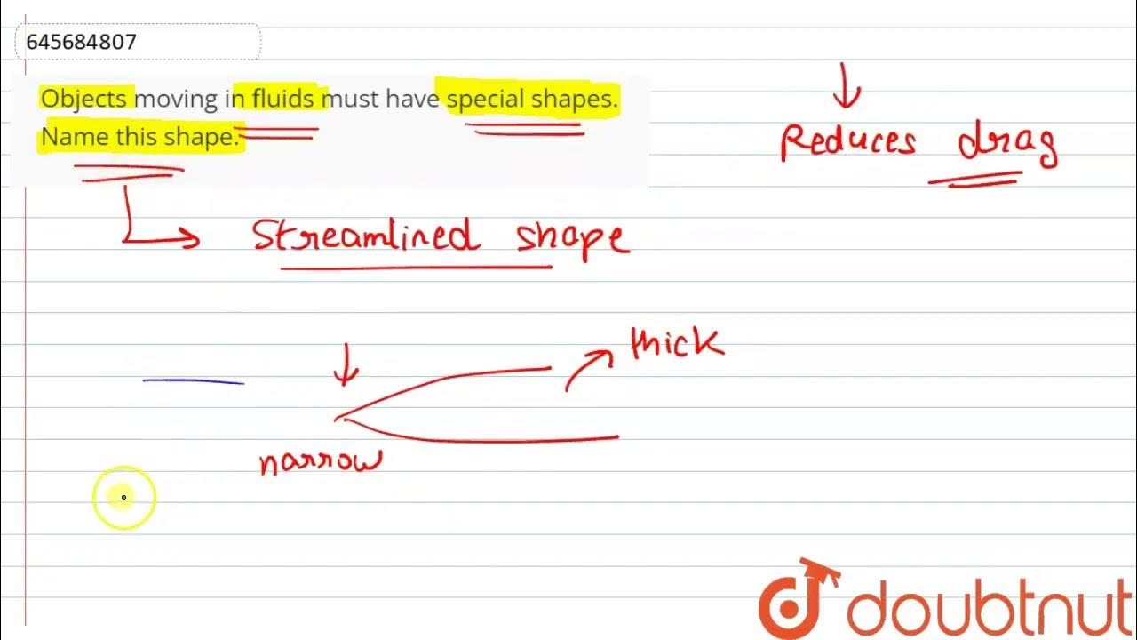 Objects moving in fluids must have special shapes. Name this shape. | CLASS 8 | FRICTION | PHYSI ...