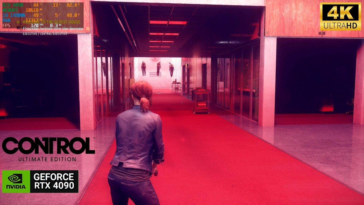 Control : RTX 4090 24GB ( 4K Ultra Settings - RTX ON / DLSS OFF ) - YouTube
