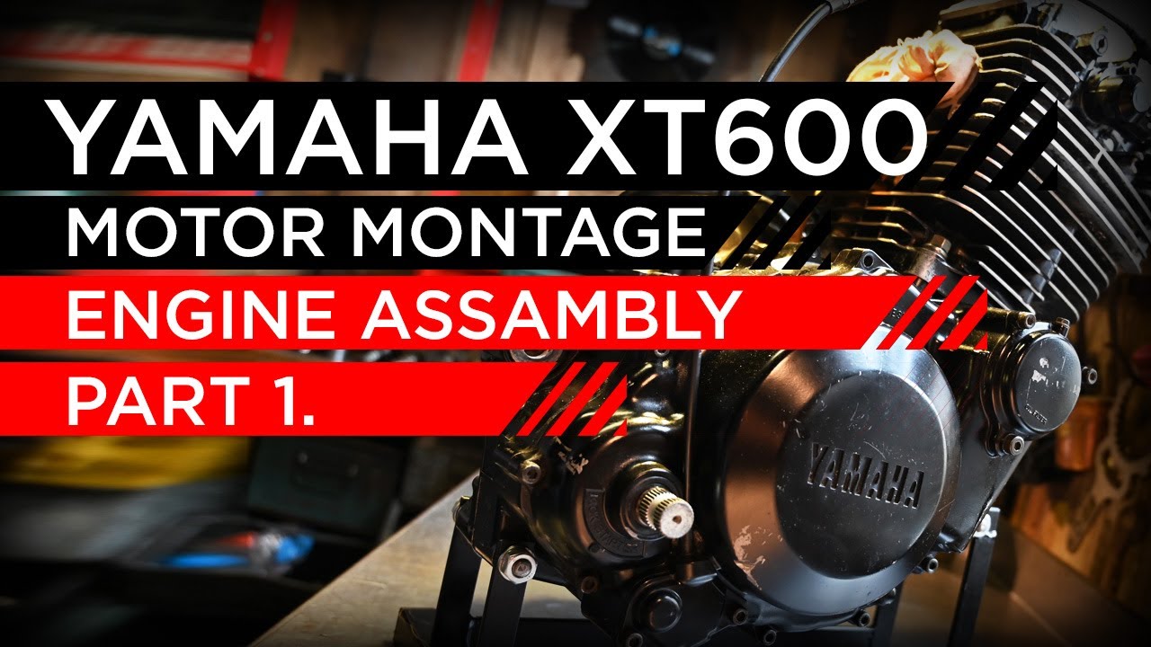Yamaha XT600 Engine assembly Motor Zusammenbauen Teil 1 (TT600; SRX600 ...
