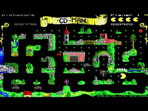 CD-MAN (Old Pc game) - The Videogame Tryer - YouTube