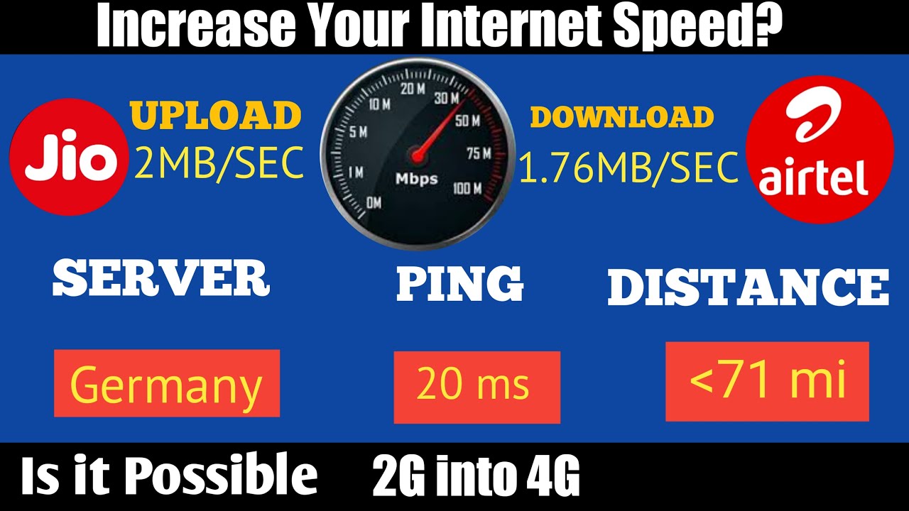 Increase 2G internet Speed Into 4G internet/is it possible - YouTube