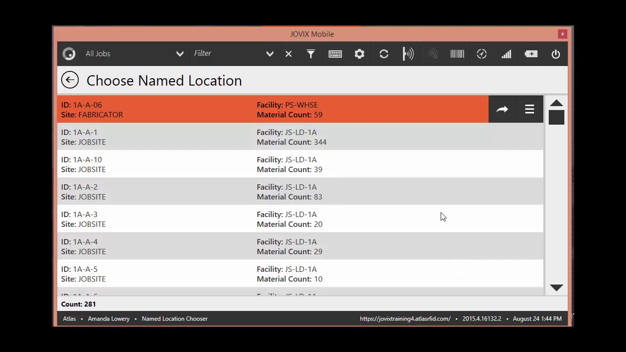 Jovix Mobile Creating a Material Return - YouTube
