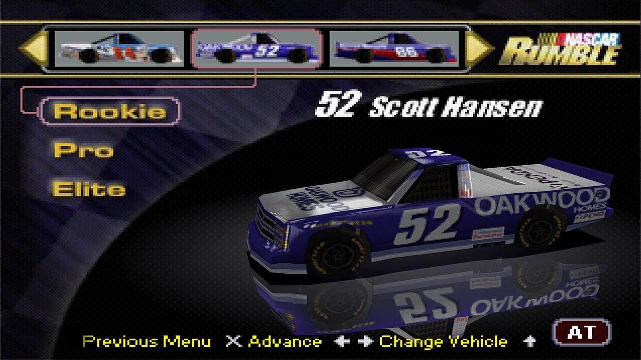 NASCAR Rumble PS1 - 52 Scott Hansen | rookie #nascar - YouTube