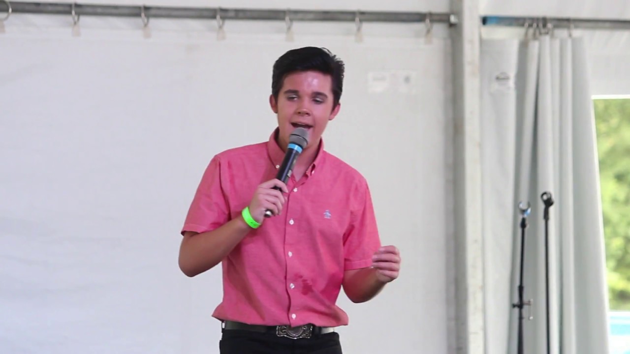 Riley Jenkins sings My Girl Elvis Presley Week 2018 - YouTube