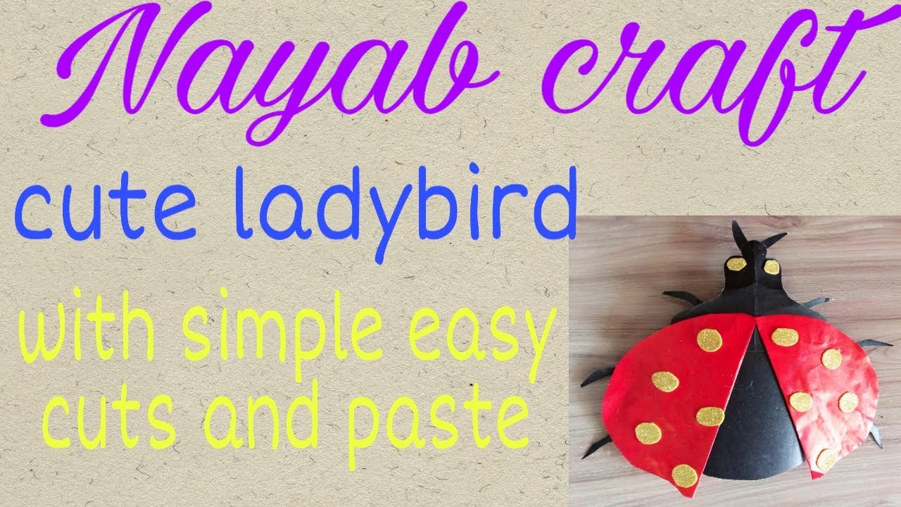How to make paper ladybird with simple easy steps. - YouTube