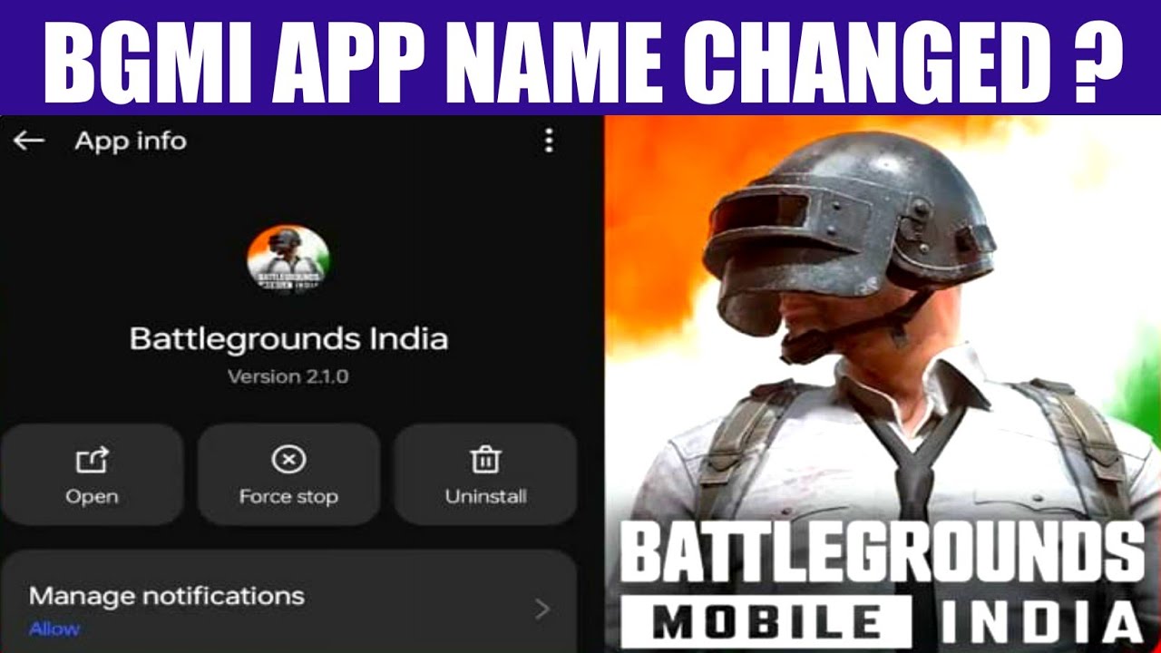 BGMI APP NAME CHANGED ? WITH LIVE PROOF EXPLAINED | - YouTube