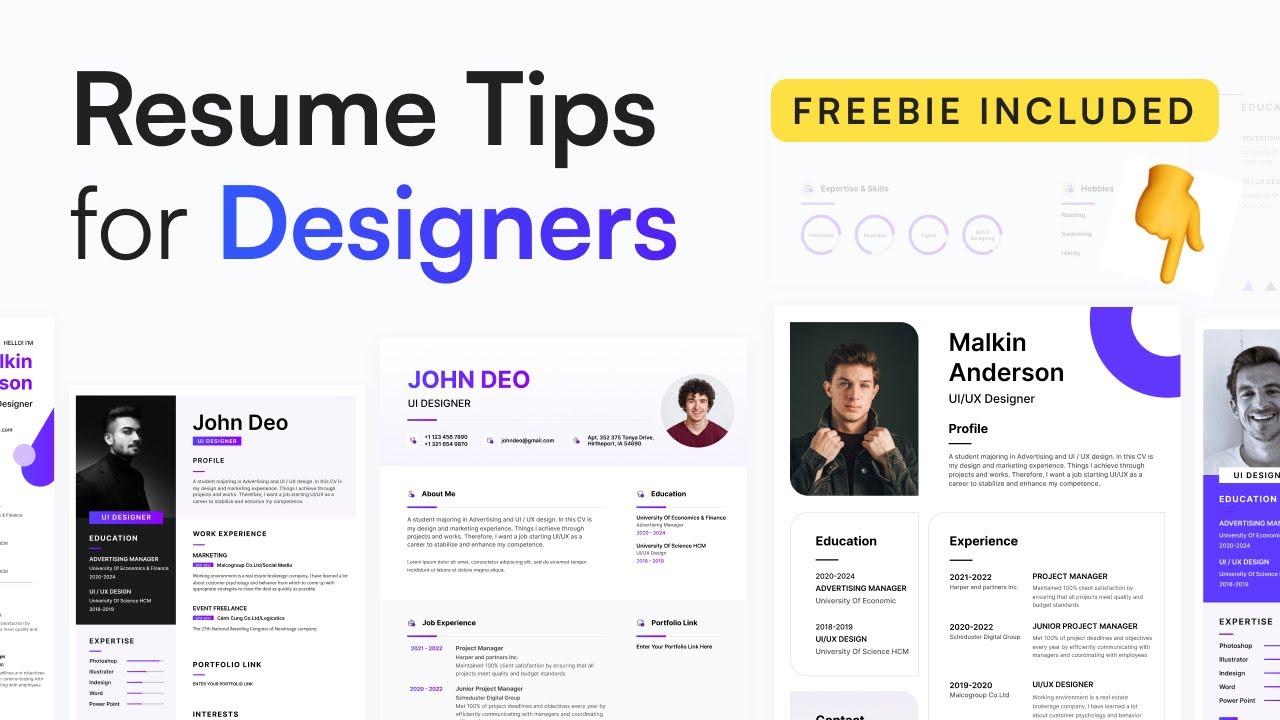 Design Resume Tips for Designers in 2025 - with Freebie 🎉 - YouTube