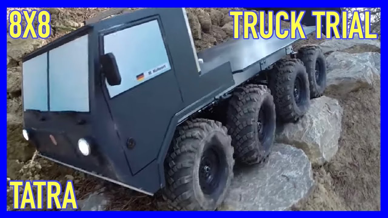 SCALE RC TATRA TRIAL TRUCK W.D.M. IM PARCOUR BRECHEN - YouTube