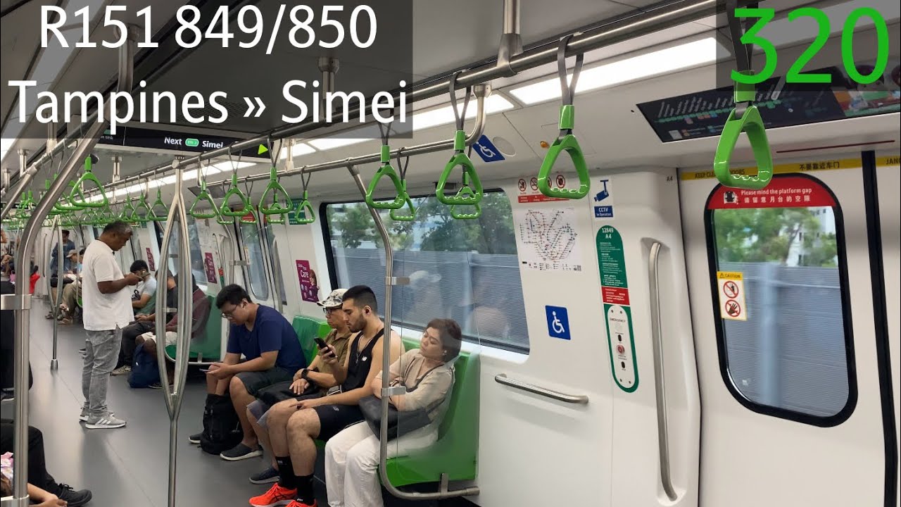 [SMRT] [22nd R151!] Alstom Movia R151 [849/850] - Tampines » Simei (EWL ...