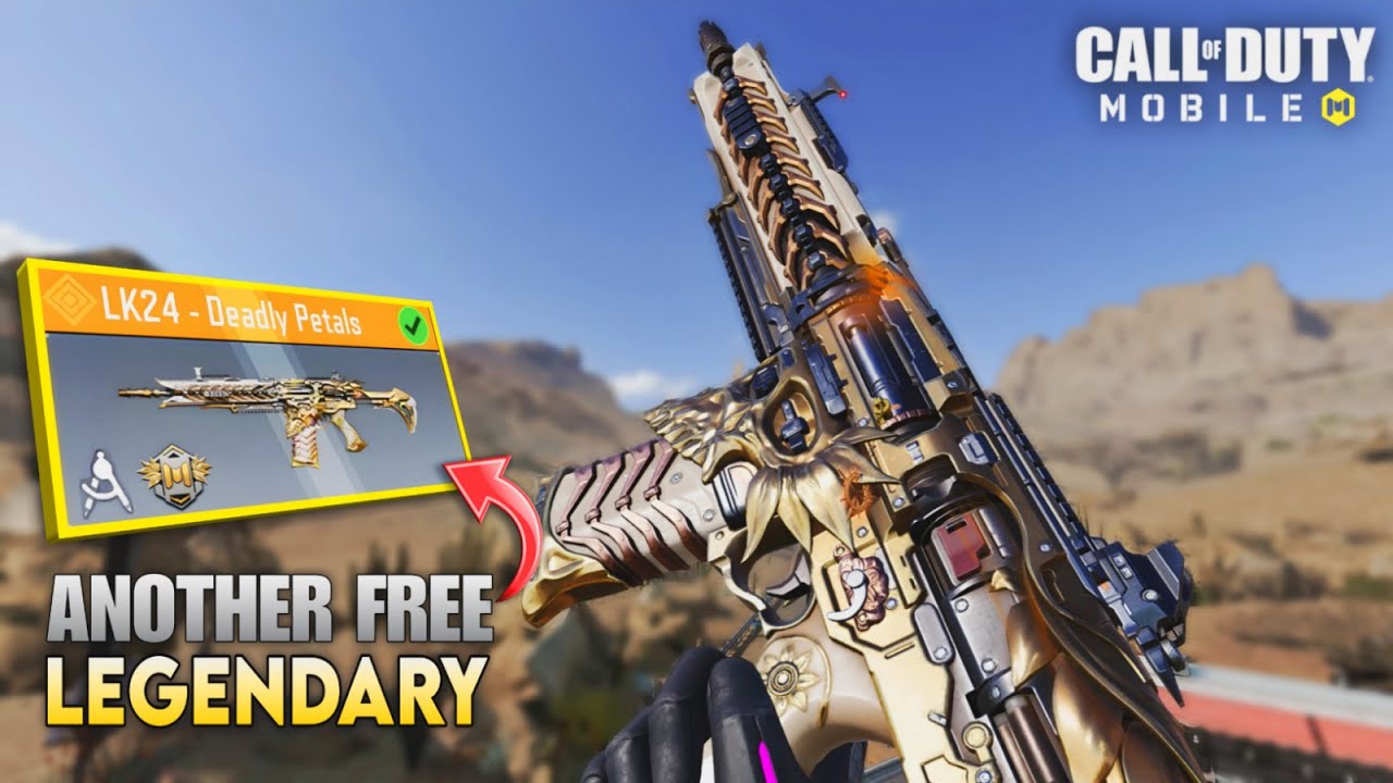 CODM gave us another free legendary | Legendary LK24 deadly petals ...