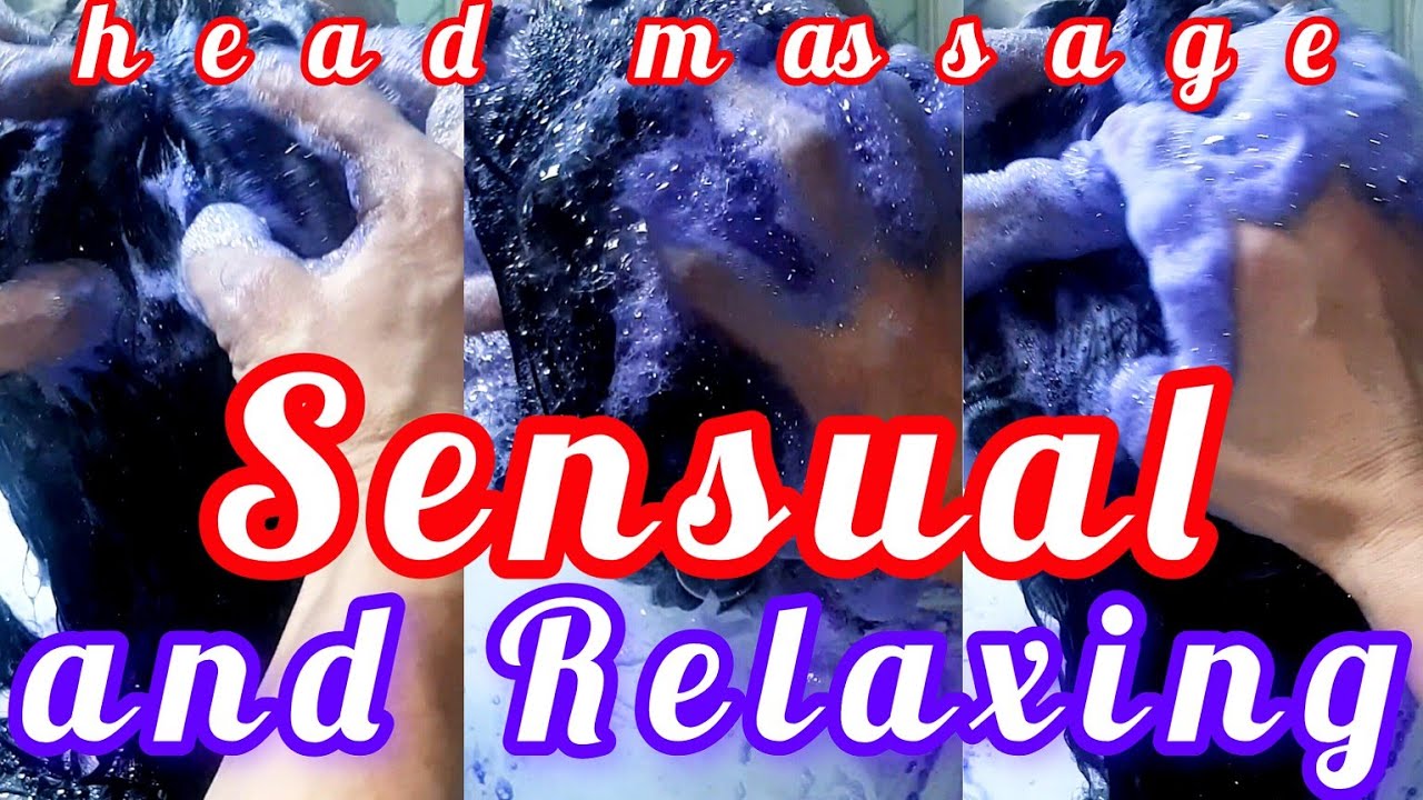 ASMR Spa | Relaxing head massage with the sounds of foaming spa shampoo ...
