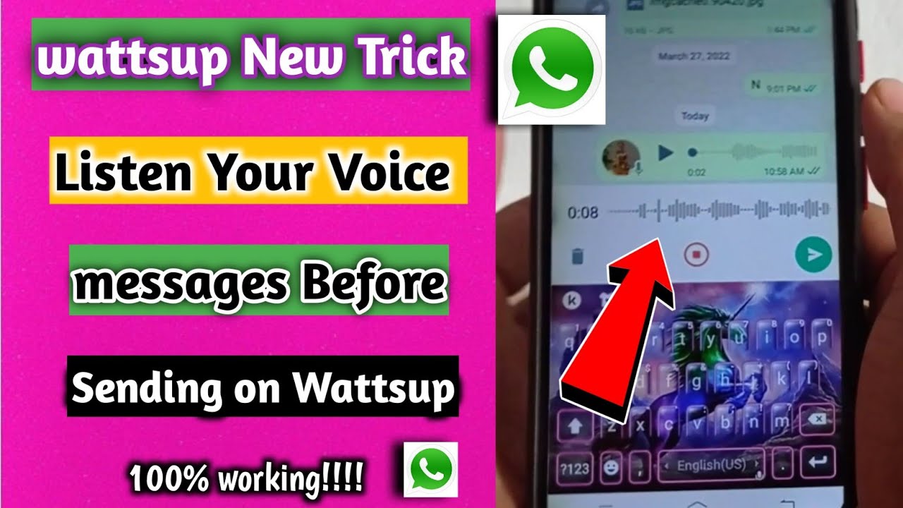 How To Listen Voice Message Before Sending On Wattsup In Kannada how-to-listen-voice-message-before-sending-on-wattsup-in-kannada