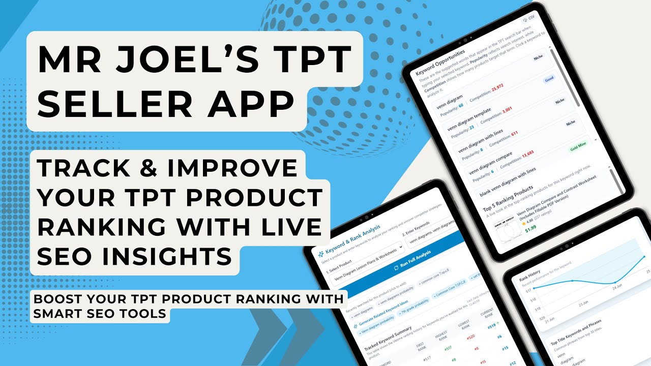 Live TPT SEO Rank Tracking & Competitor Tools | Boost Visibility with ...
