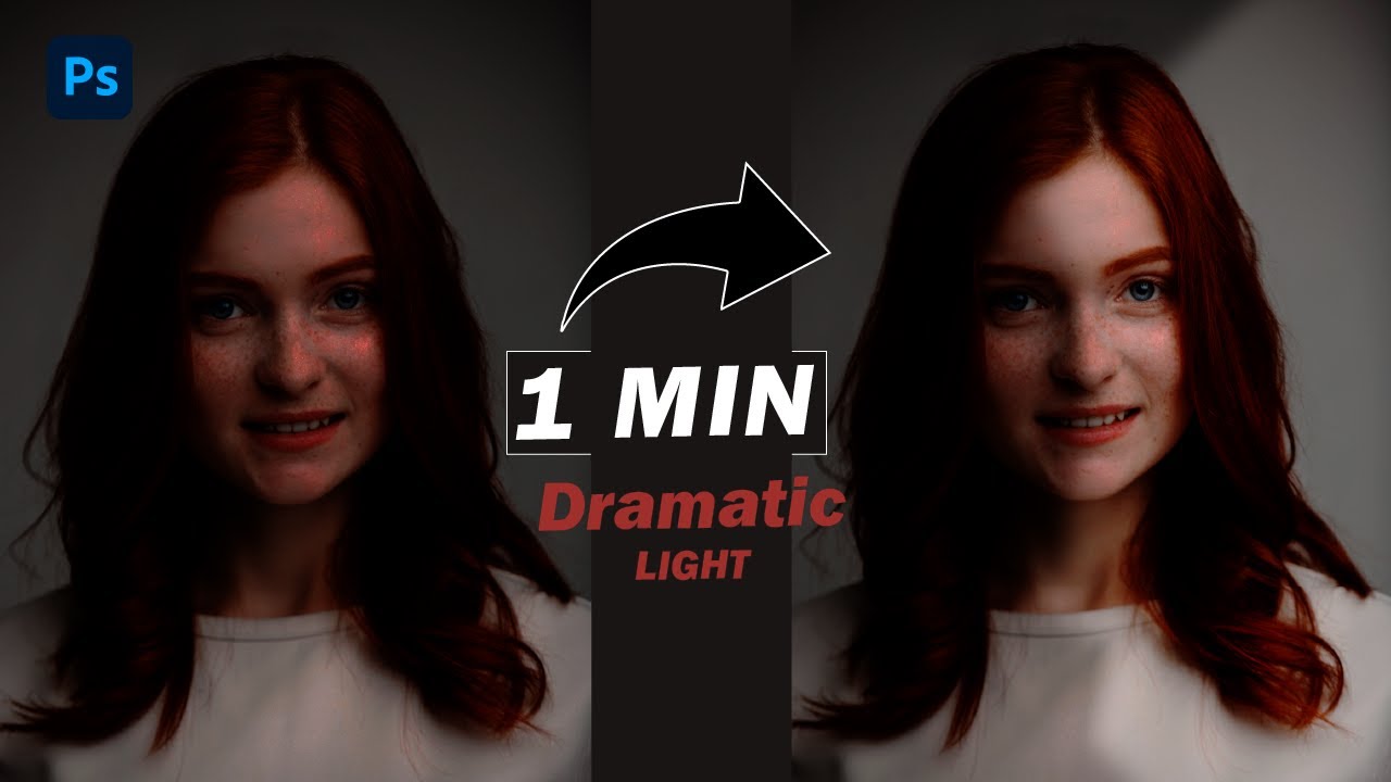 How to create dramatic light | Dramatic light effect photoshop - YouTube
