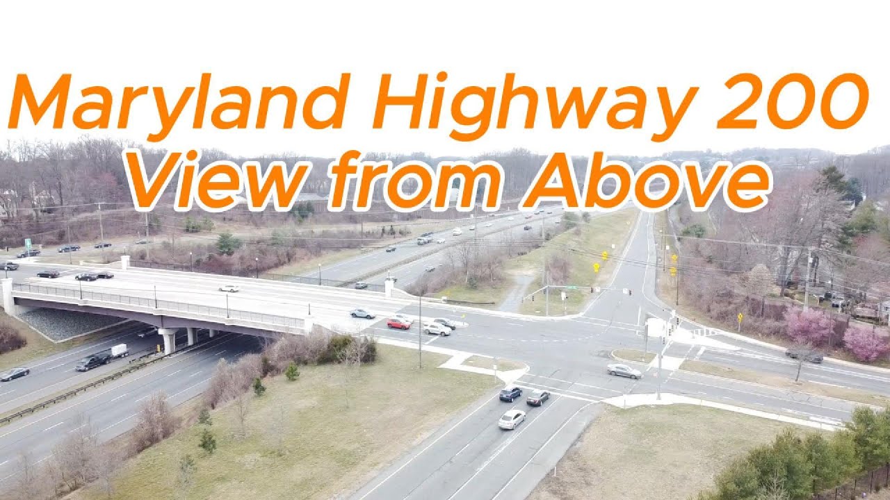 Maryland Highway 200 View from Above. - YouTube