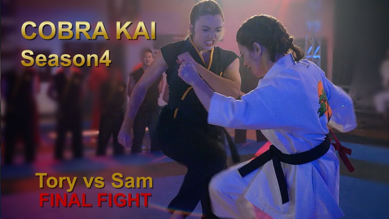 Cobra Kai S4E10 Tory vs Sam final fight !WHAT A MATCH! - YouTube