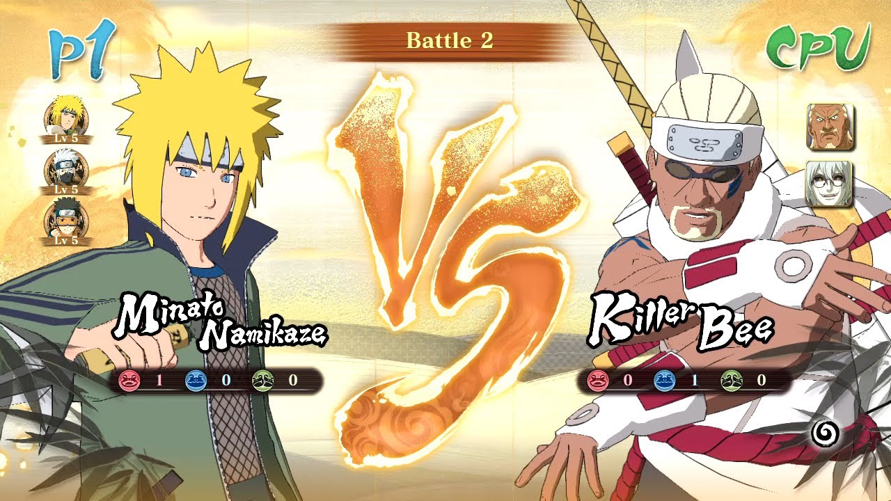 MINATO NAMIKAZE vs KILLER BEE (Super Hard) NARUTO X BORUTO Ultimate ...