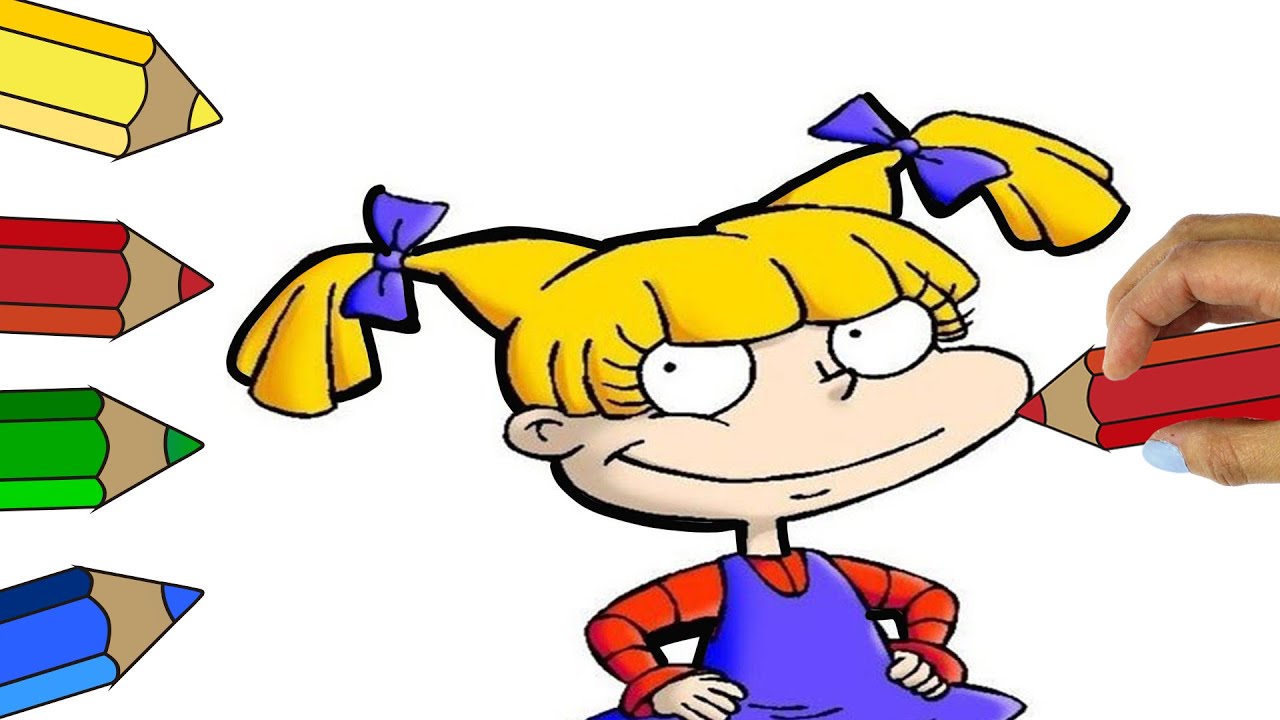 Como dibujar a ANGELICA PICKLES de AVENTURAS EMPAÑALES-How to draw ...
