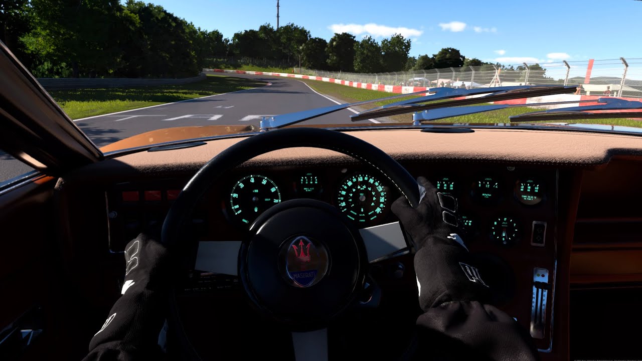 MASERATI Merak SS Driving with a well-made driver's seat ／Play with HUD ...