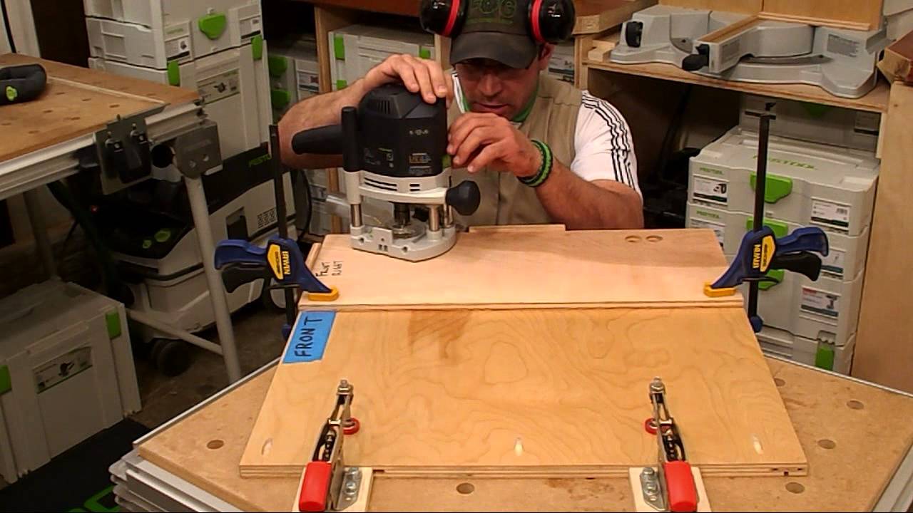 Festool LR32 making a adjustable leg jig for base cabinets Part 6 - YouTube