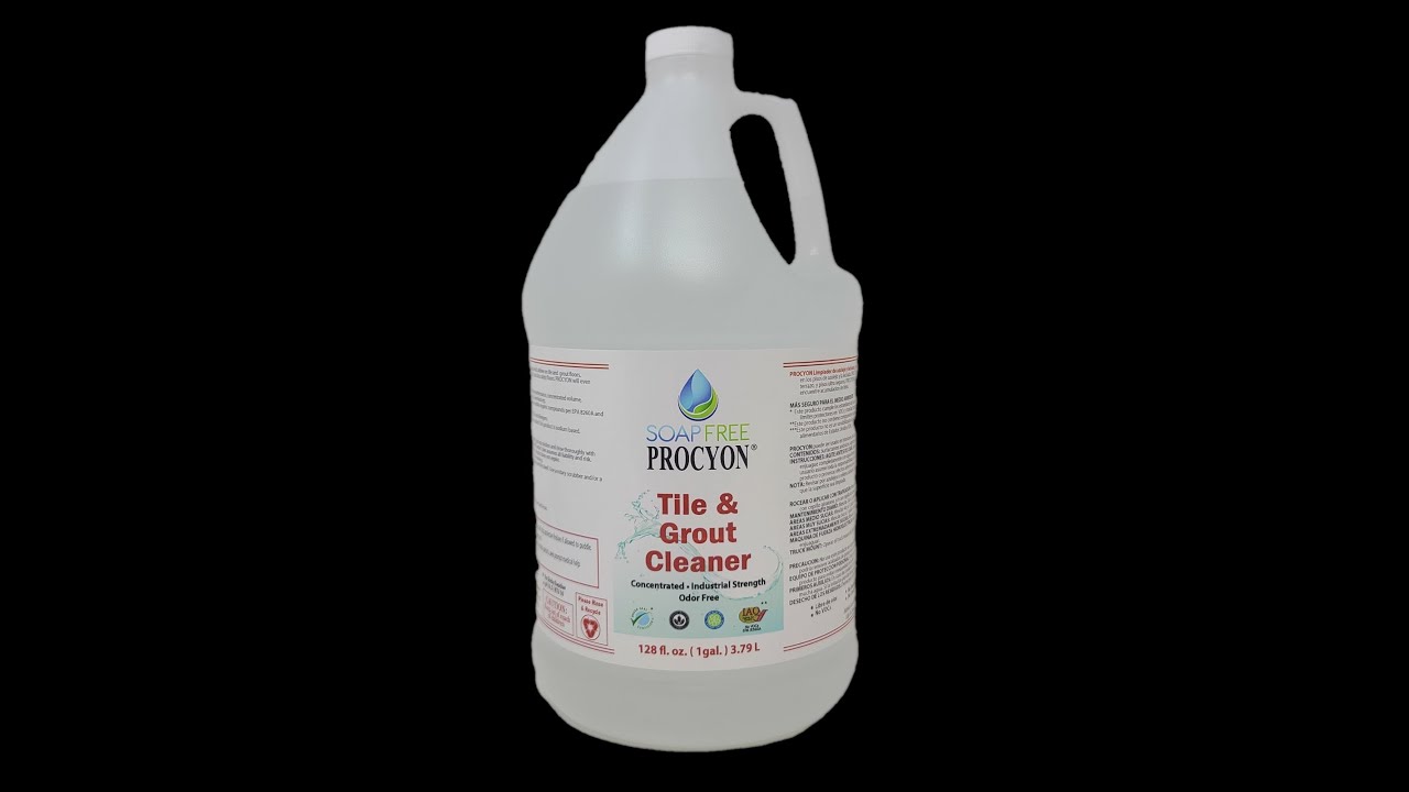 Soap Free Procyon's Tile & Grout Cleaner is powerful and safe - YouTube