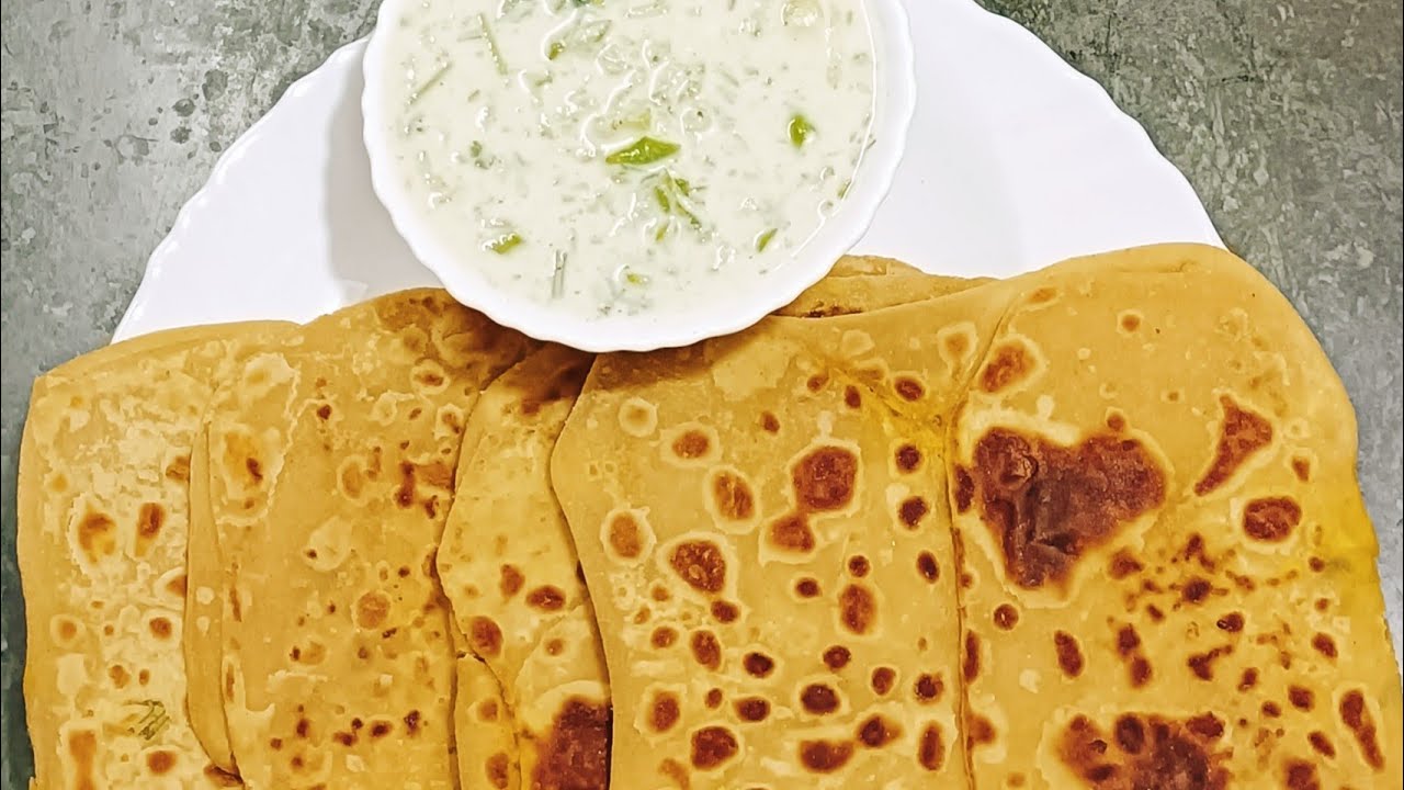 Kheera raita and panner packet paratha recipe - YouTube