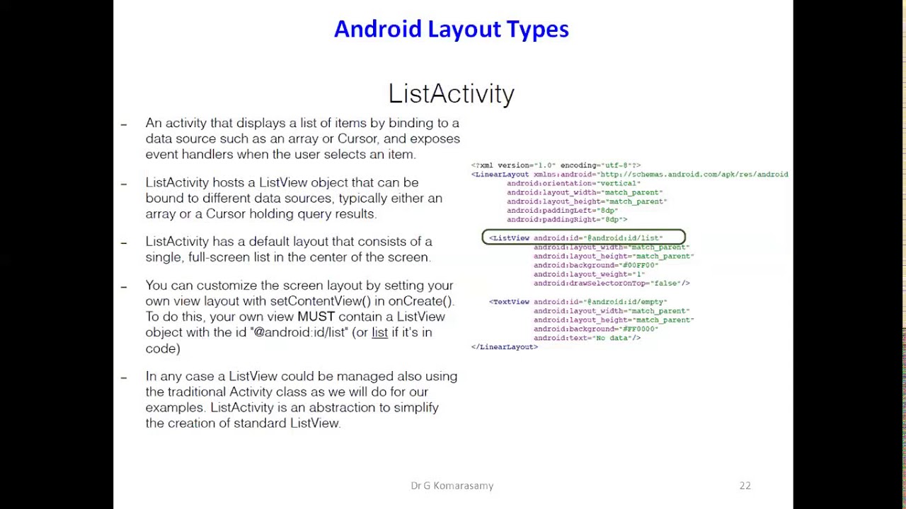 Android building blocks - YouTube