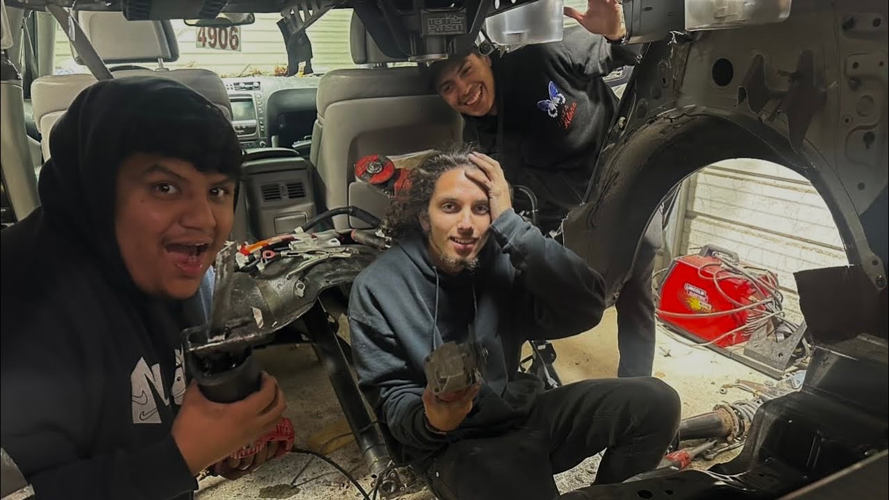 BIPPU LEXUS BUILD PT1 cutting it all up! - YouTube