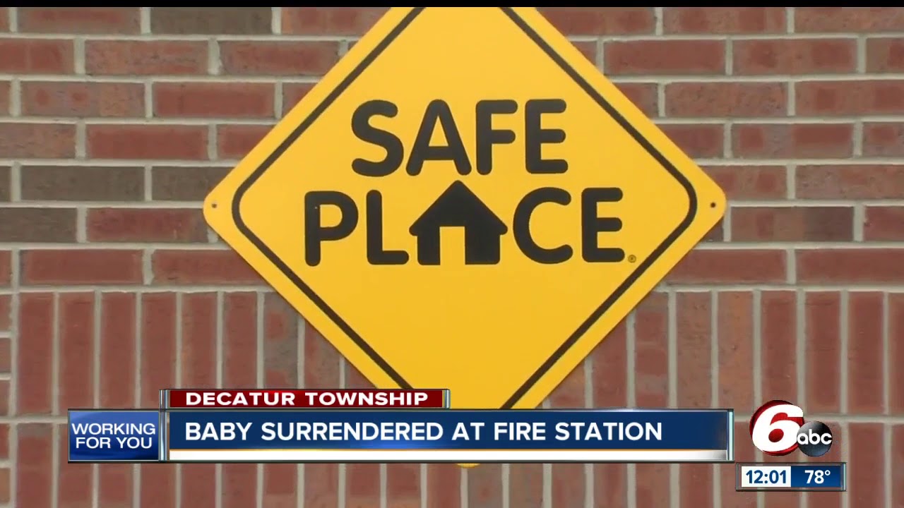 Newborn baby surrendered to fire department under Safe Haven Law - YouTube