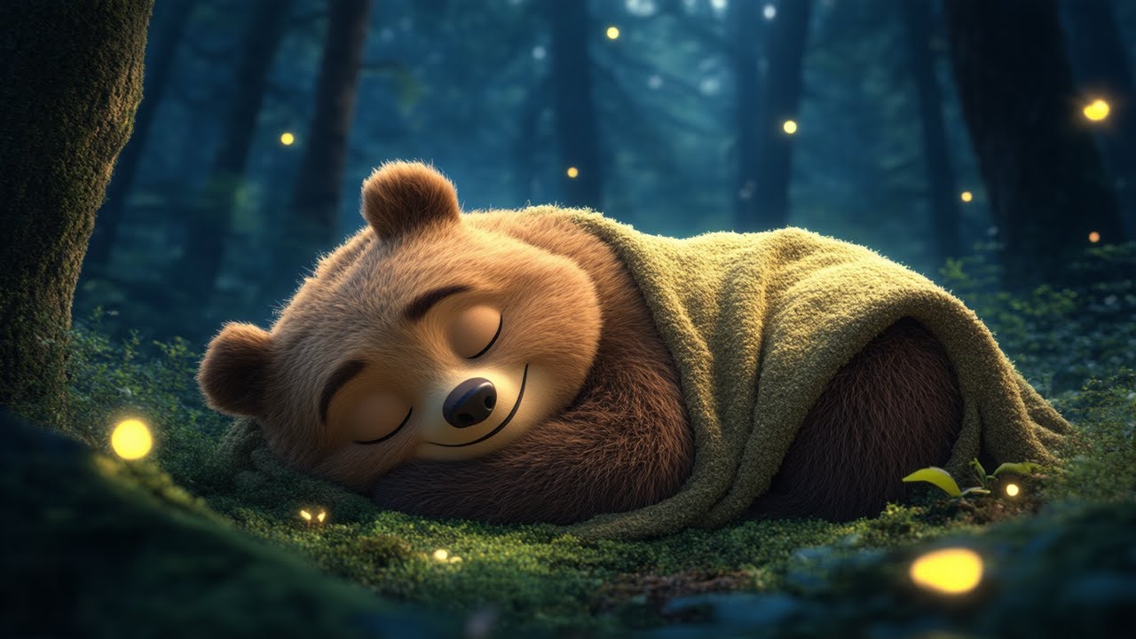 Relaxing Sleep Music for Kids | Cute Bear Animation to Help Your Child ...