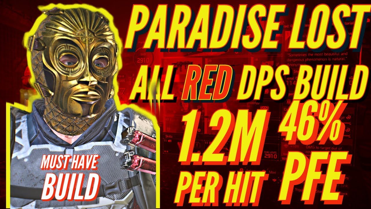 The Division 2 | Must Have All Red DPS Striker build | 1.2M per hit ...