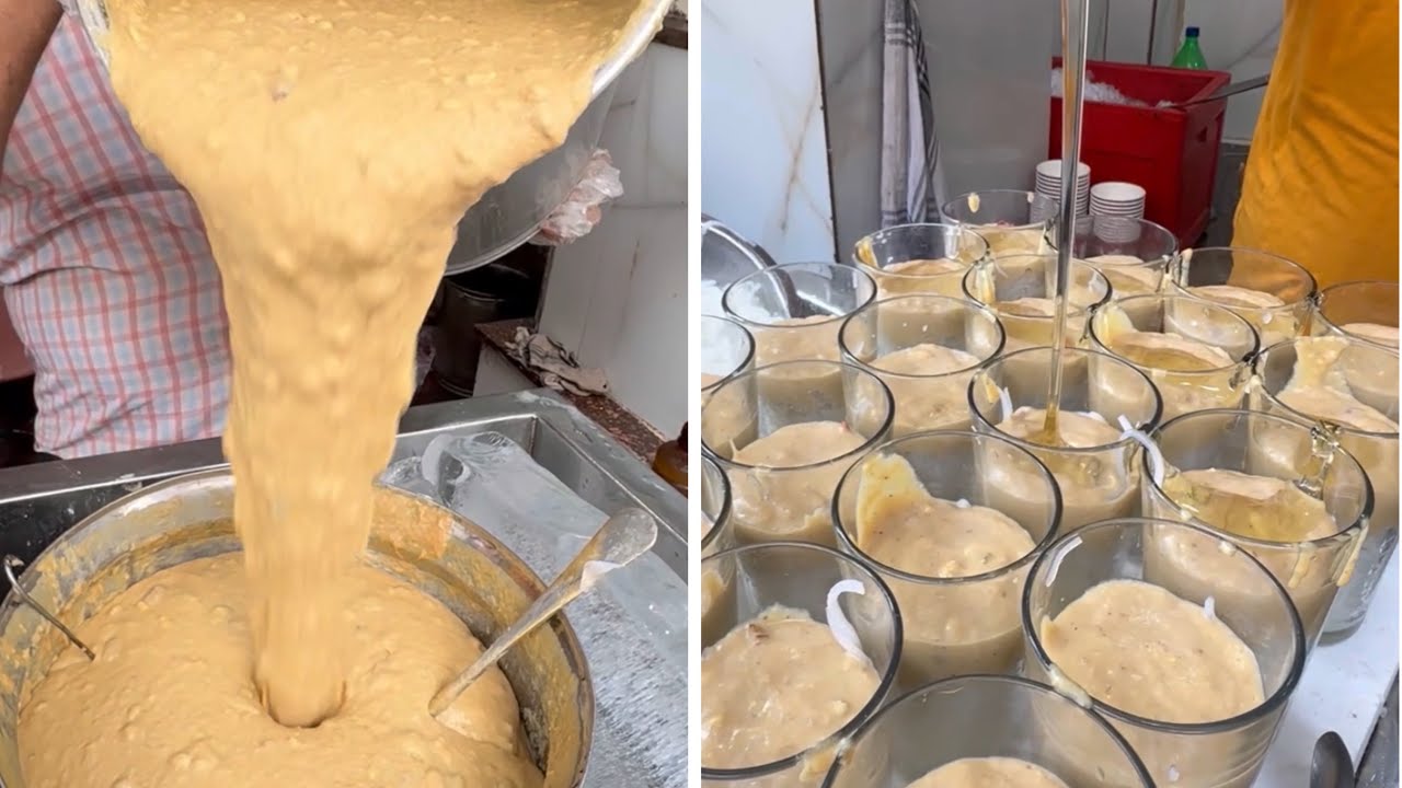 Massive Rabri Faluda Making in Giani’s Faluda in Delhi || Indian Street ...