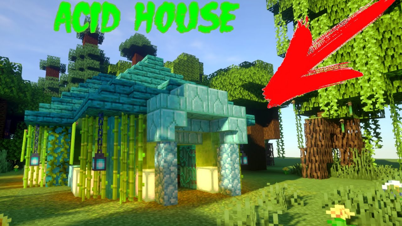 Minecraft | How to build a Acid House - YouTube