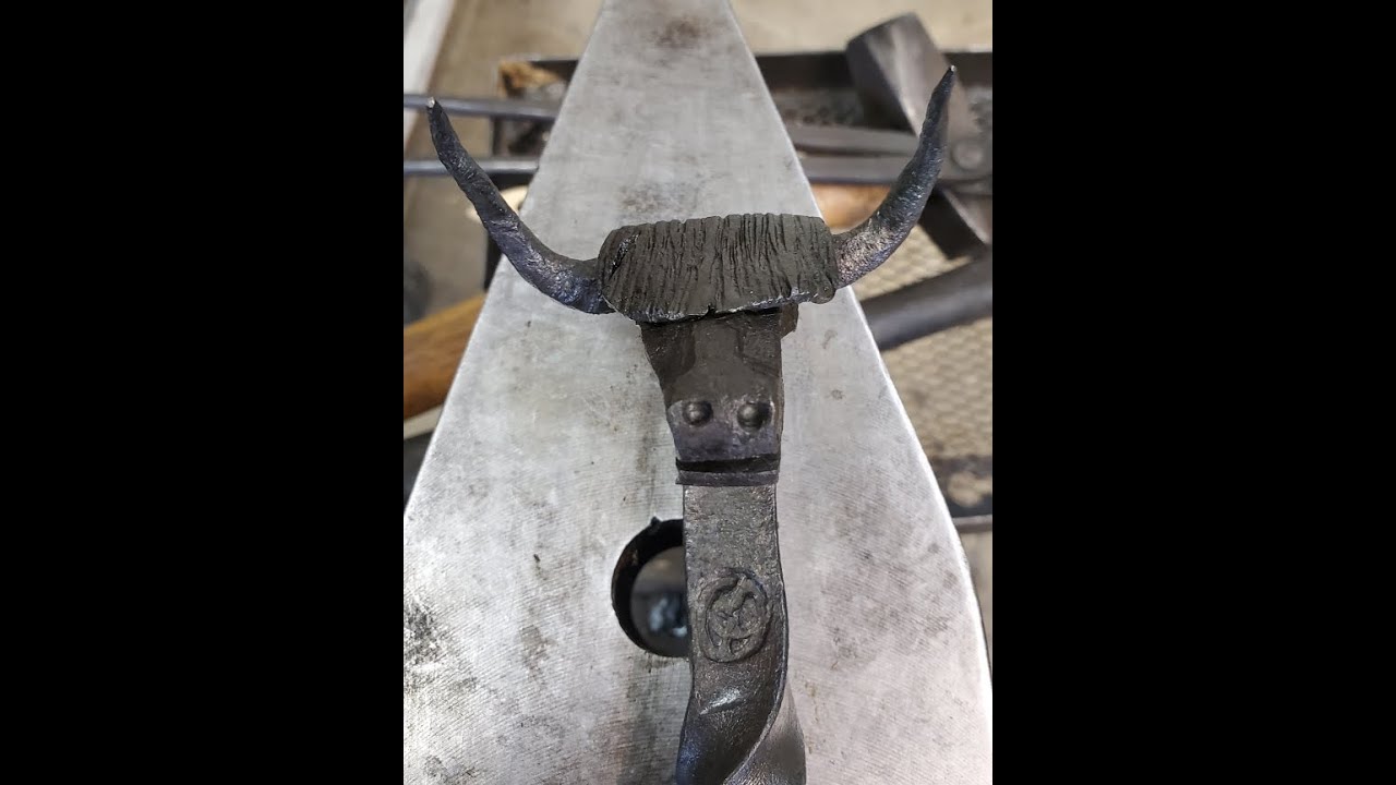 Forged Highland Cow Hook - YouTube