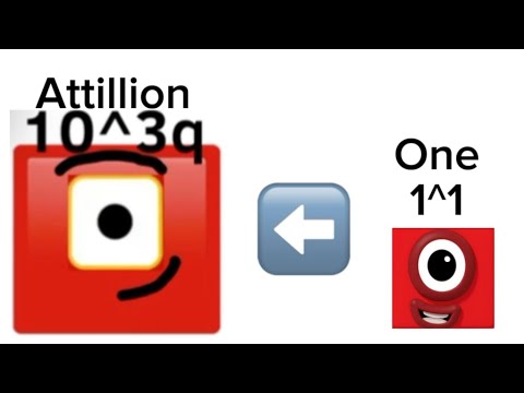 1 to 1 attillion - YouTube