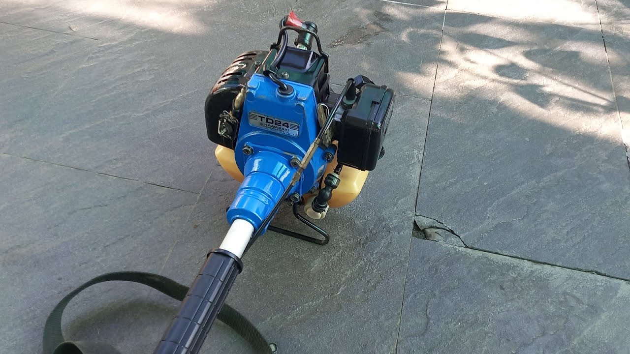 Lên chế ga ngang cho máy cắt cỏ kawasaki TD24 dễ ẹc, tiết kiệm xăng ...