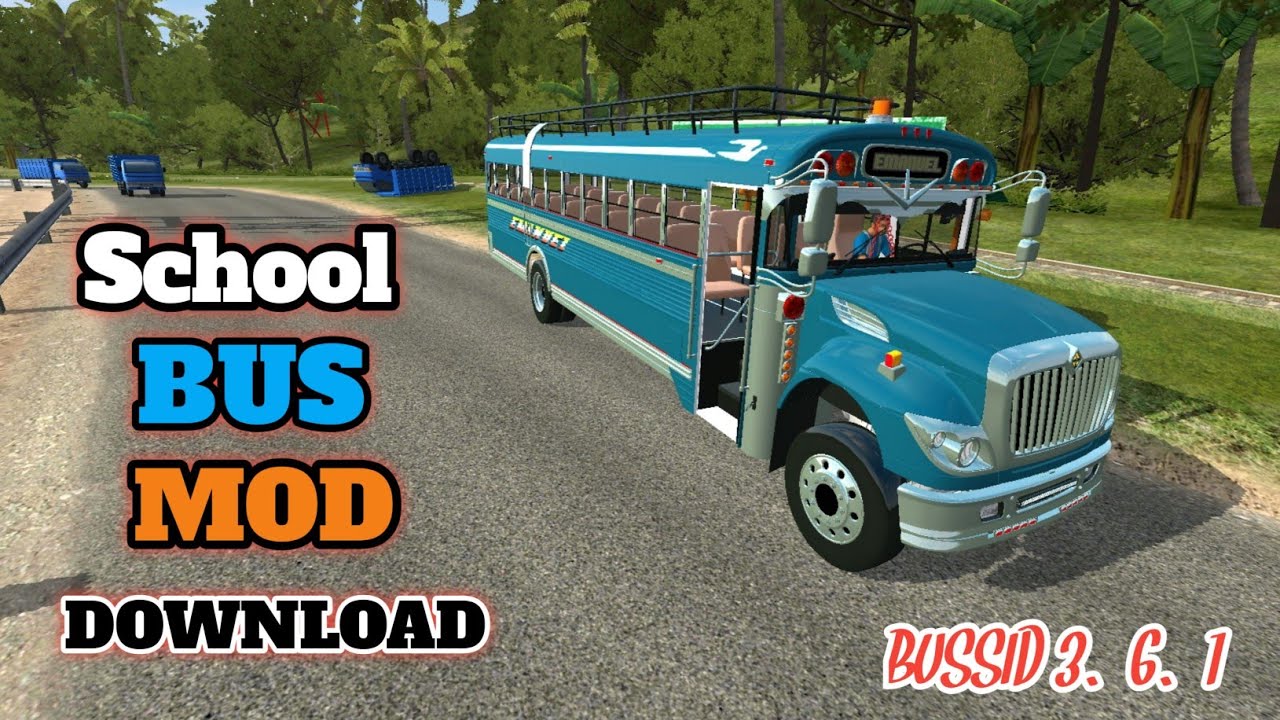 School Bus Mod In Bus Simulator Indonesia| How To Download New Bus Mod ...