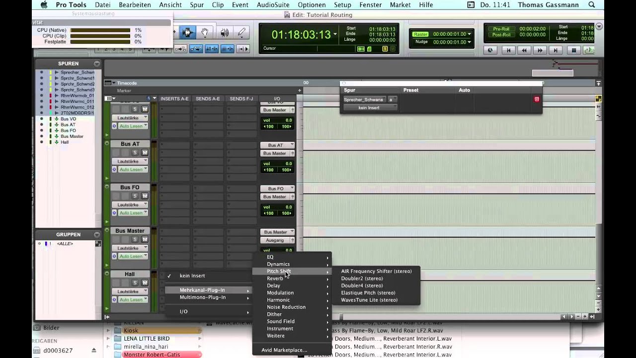3 Pro Tools Routing Send-Insert Recording - YouTube