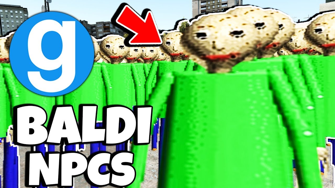 Brand New Baldi's Basics in Education and Learning Chasing NPCS Gmod ...