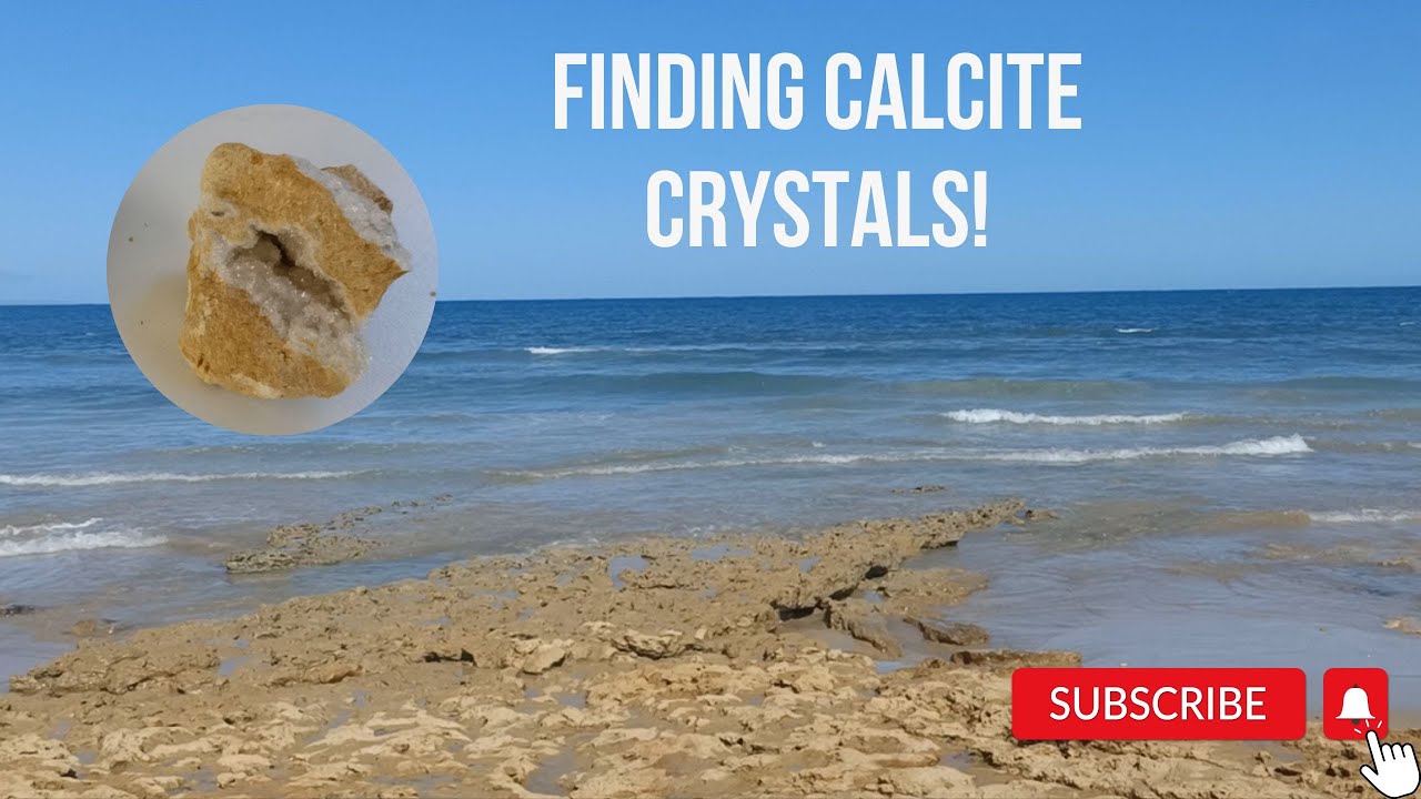 Finding Fluorescent Calcite Crystals in Torquay Victoria - YouTube