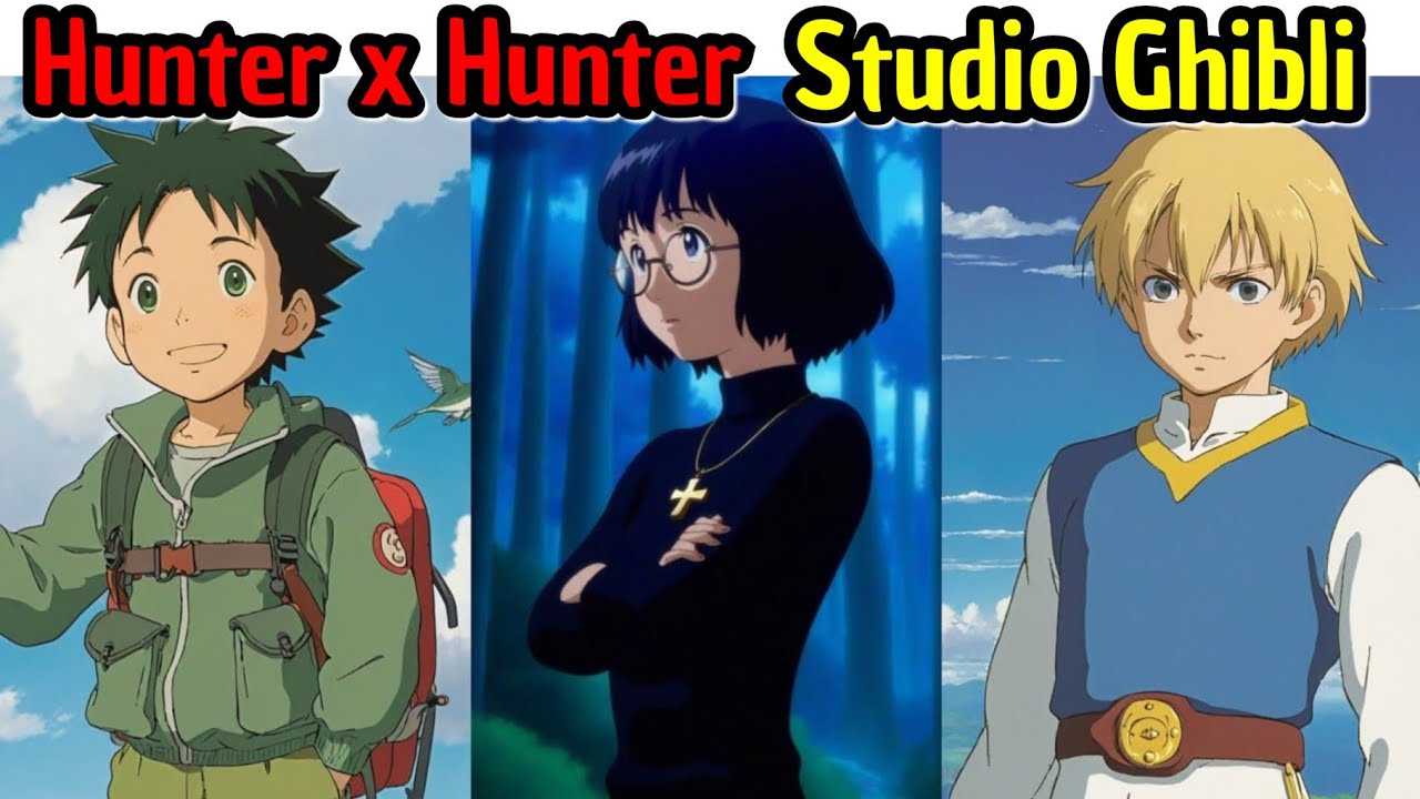 Hunter x Hunter Reimagined in Studio Ghibli Style | Anime Crossover Art ...