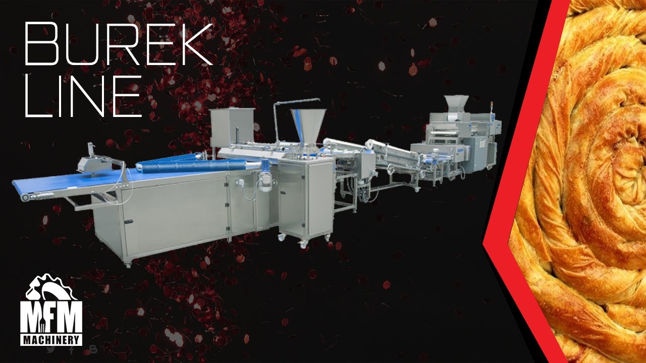 Rolled Pie Burek Line - Burek Machine | MFM Machinery - YouTube