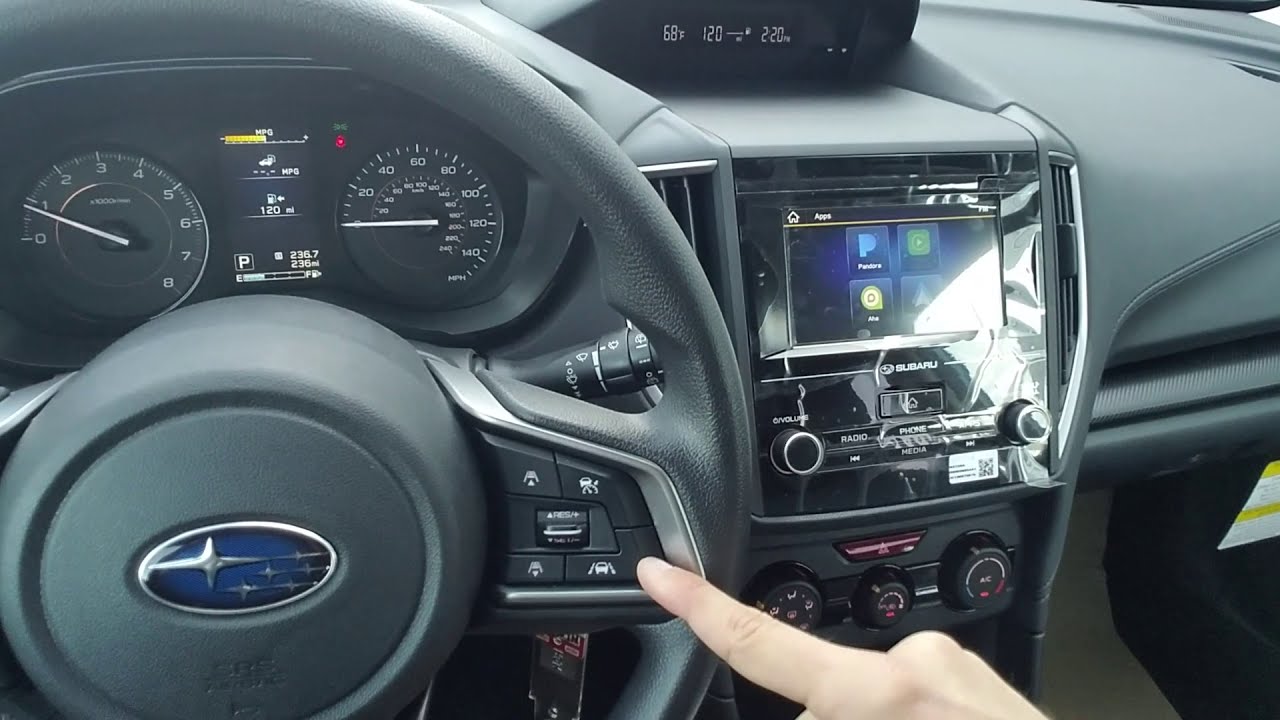 2019 Subaru Crosstrek - Eyesight features & phone connectivity. - YouTube