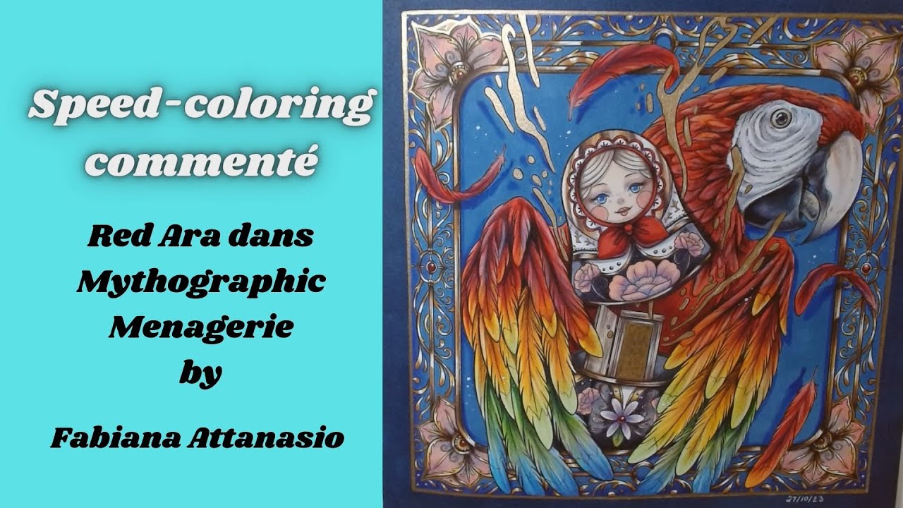 Speed coloring commenté dans Mythographic Menagerie - YouTube