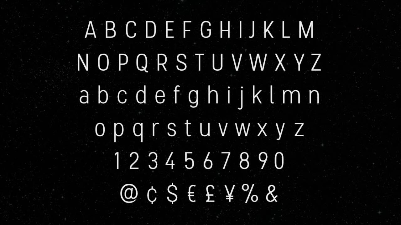 Stellar Font Download - YouTube