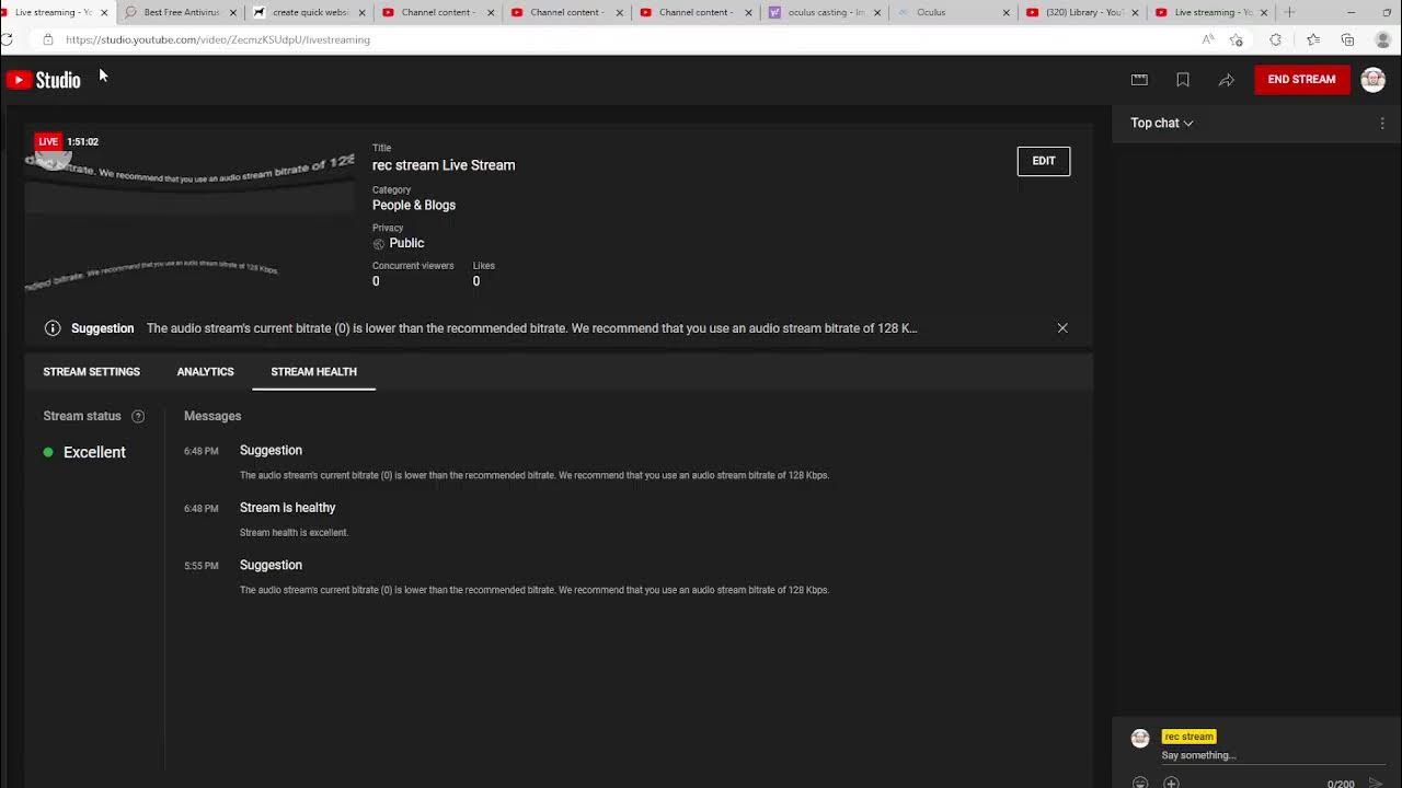 rec stream Live Stream - YouTube